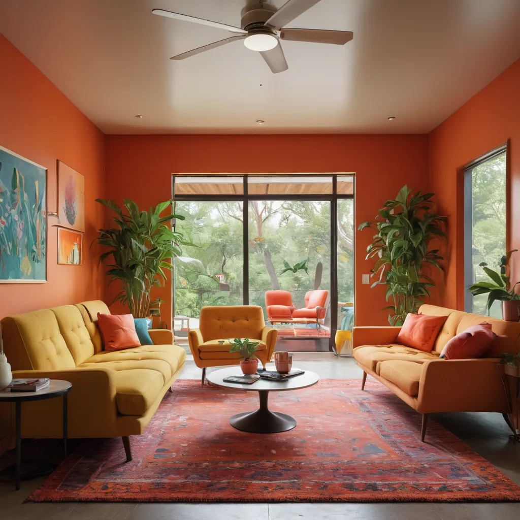 Vibrant Mid-Century Modern Design: A Colorful Journey